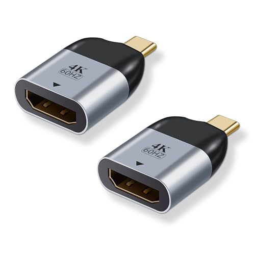 AreMe USB C to HDMI Adapter 4K@60Hz (2 Pack), USB Type-C to HDMI Female ...