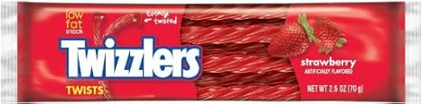 Amazon.com: Twizzler Strawberry Twists Single 2.5 Oz Case Pack 36 ...