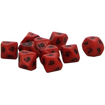 Amazon.com: L5R: Scorpion Clan Dice Set (10 Stuck - W10) Board Game ...
