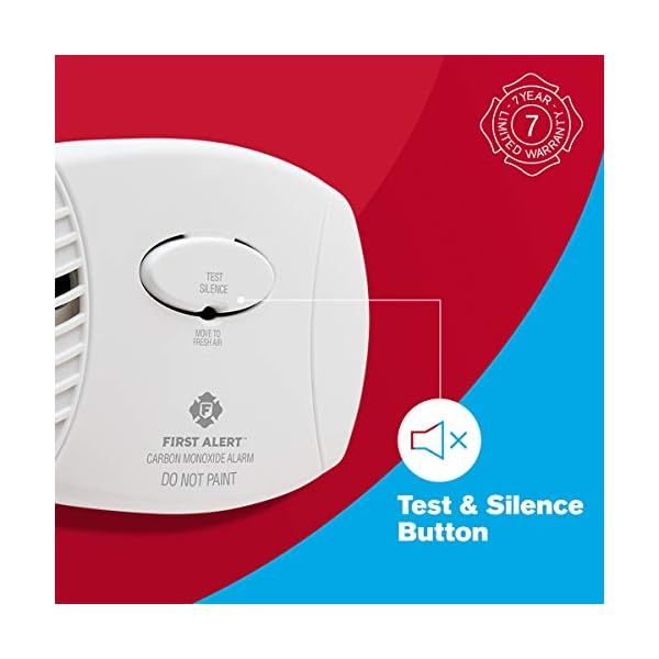 First Alert CO605 Plug-In Battery Backup CO Alarm, 1 pack, White – MSB ...