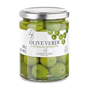 Amazon.com : Green Sicilian Olives From Castelvetrano 10.6oz | Perfect ...