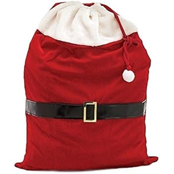 Amazon.com: Large Santa Toy Bag Gift Wrap Bag for Christmas Gifts ...