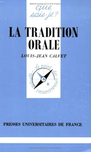 [Télécharger] La tradition orale de Louis-Jean Calvet Livre eBook ...