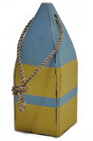 Wood Square Buoy Rope Yellow Sky Blue Float Bob Ocean Sea Nautical ...