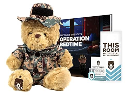 ZZZ Bears SGT. Sleeptight Army Teddy Bear - Military Plush Toy, Four ...