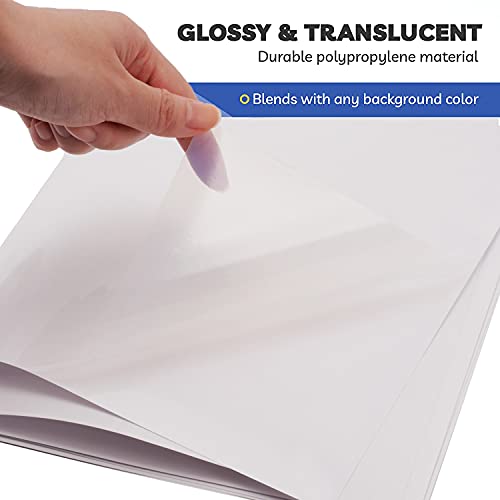 Waterproof Printable Vinyl Stickers Paper 10 Sheets A4 Semi Transparent ...