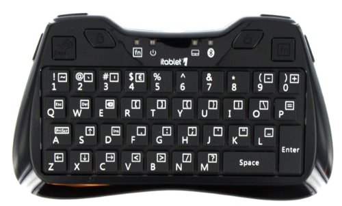 Itablet Bluetooth Thumb Keyboard with Rear Trackpad and Backlit ...