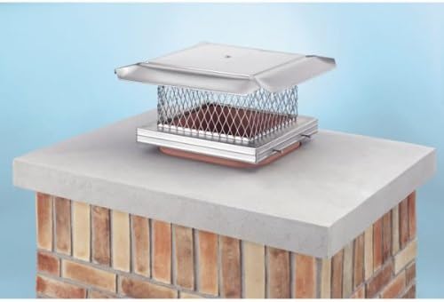 Chimney Caps Chimney 13880 6 Inch HomeSaver Guardian Cap 304-alloy 5/8 ...