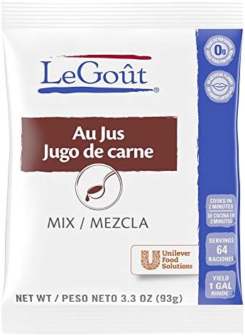 LeGout Au Jus Gravy Mix Cooks in Two Minutes, 0g Trans Fat, 3.3 Ounce ...