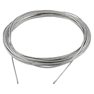 Grinding Machine Grinder 10m x 2mm Stainless Steel Wire Rope Cable Gray ...