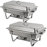 Amazon.com: 8 Quart Stainless Steel Chafer Full Size Chafer Chafing ...