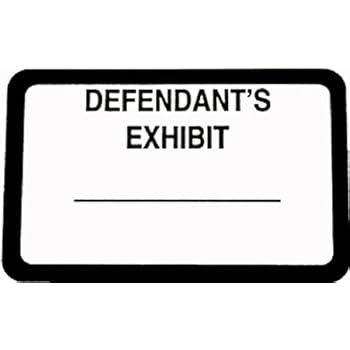 Amazon.com : DEFENDANT'S EXHIBIT Labels Stickers White 492 per pack ...