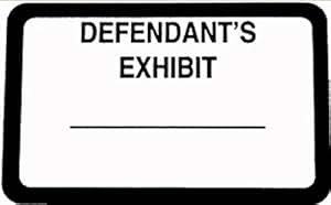 Amazon.com : DEFENDANT'S EXHIBIT Labels Stickers White 492 per pack ...
