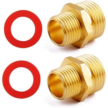 Amazon.com: FASPARTS 3/8" Male NPT MPT MIP to 3/4" Female GHT Garden Hose Thread Adapter Brass ...
