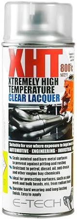 E-Tech XHT Xtremely High Temperature CLEAR LACQUER Car Engine Block ...