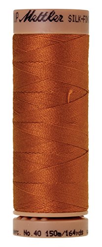 Mettler Silk-Finish 40 Weight Solid Cotton Thread 164 yd/150m Copper by ...