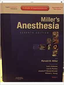 Miller's Anesthesia, Volume 1 Only (First Printing) (Seventh Edition ...