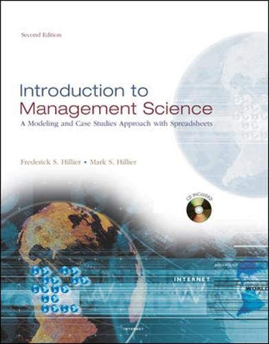 Introduction to Management Science w/ Student CD-ROM: Hillier,Frederick ...