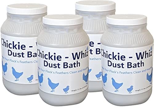 4 x 5.5lb Chickie Whiz Dust Bath, All-Natural Chickie Whiz Dust Bath ...