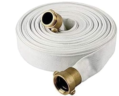 Forma Trade Fire Hose, White, 1-1/2" ID, 500 PSI Burst Pressure, M x F ...