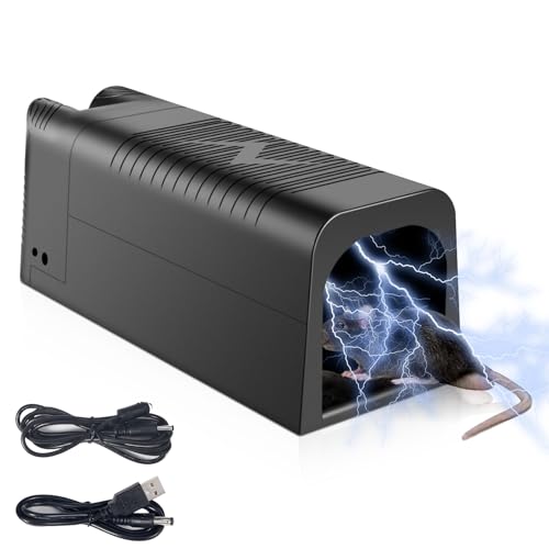 Upgraded Electric Mouse Trap Zapper,Mice Traps for House Indoor Kill ...