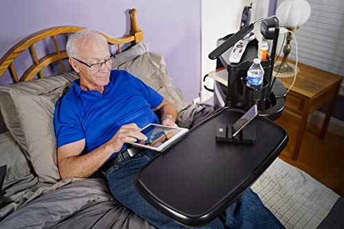 atHand Overbed Table System Bundle: The ONLY Tray Table with Storage ...