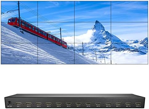 Video Wall Controller 3x4, 12-Channel Video Wall Processor, 1920x1080 ...