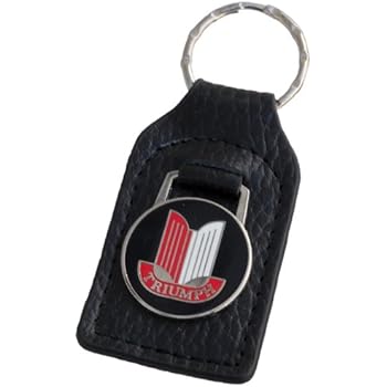 Amazon.com: Triple-C Triumph Motorcycle Leather and Enamel Key Ring Key ...