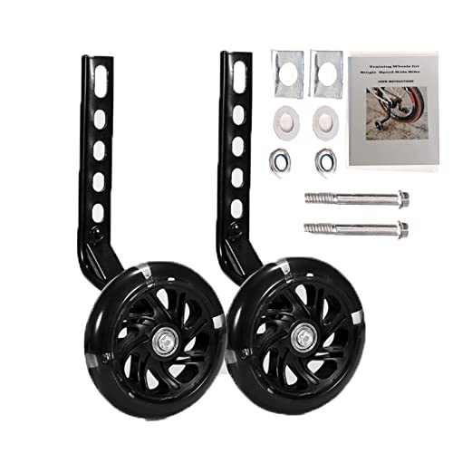Mehome Bicycle Training Wheels Bike Heavy Duty Rear with Stabilizers ...