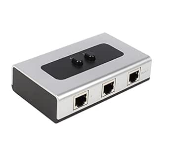 Amazon.com: 2Port RJ45 Gigabit Ethernet RJ45 Network Switch Splitter ...