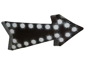 Amazon.com: Marquee LED Light up Black Arrow Sign with 21 Warm White ...