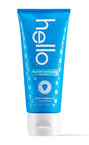 Hello Oral Care ADA Approved SLS Free Kids Fluoride Toothpaste, Blue ...
