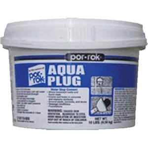 Por-Rok Aqua Plug Water Stopping Cement Instant Setting for Concrete ...