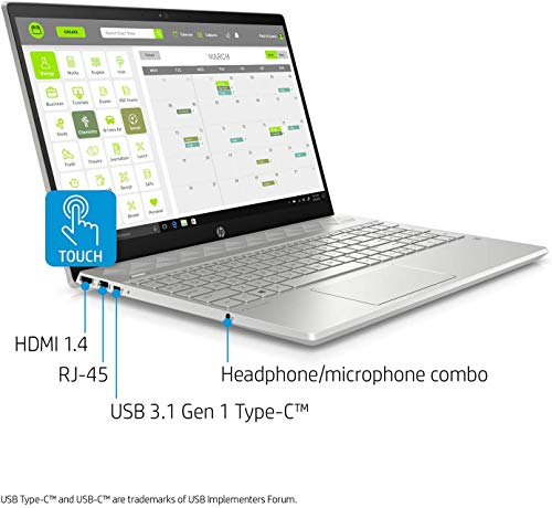 HP Pavilion 15 Business Laptop Computer, 10th Gen Intel Core i5-1035G1, 15.6" HD IPS Touchscreen ...