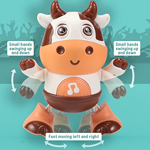 Nyidpsz 2023 New Baby Cow Musical Toys Dancing Walking Baby Cow Toy ...
