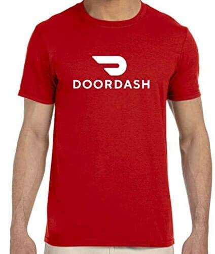 Amazon.com: Doordash T Shirt Door Dash Food Delivery Unisex Tee Shirts ...