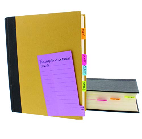Redi-Tag Divider Sticky Notes, Tabbed Self-Stick Lined Note Pad, 60 ...