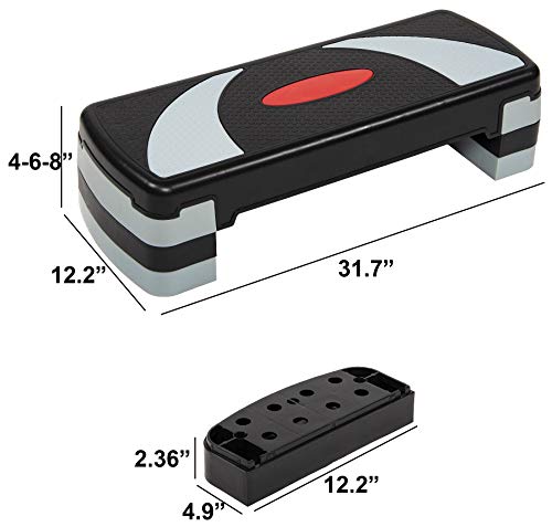BalanceFrom Adjustable Workout Aerobic Stepper Step Platform Trainer ...