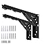 Ultrawall Shelf Brackets, Heavy Duty Adjustable Folding Shelf Workbench ...