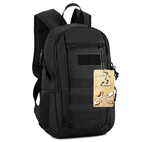 CREATOR 12L Tactical Mini Backpack MOLLE Military Daypack Tactical ...