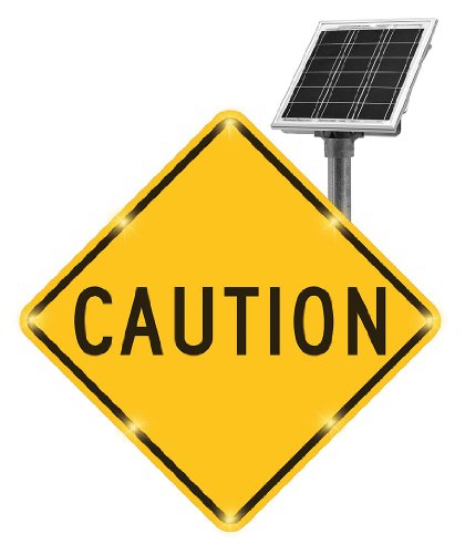 LED Sign, Caution, Aluminum, 30" x 30": Amazon.com: Industrial & Scientific