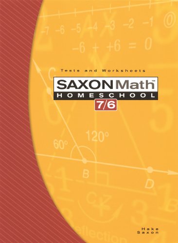  Free PDF Download Saxon Math 7 6 Homeschool Edition Tests And 