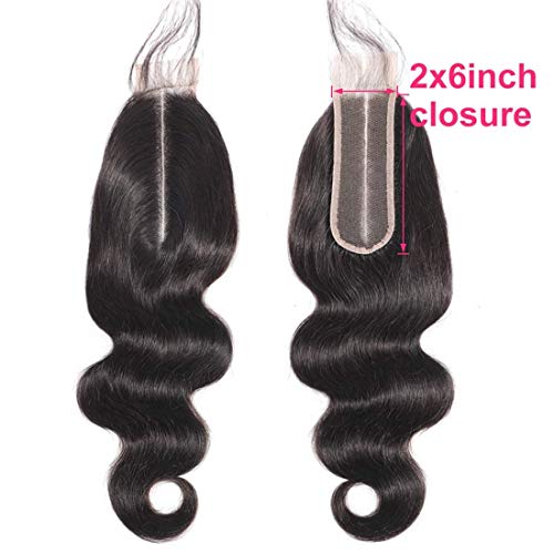 4x6 Closure Human Hair Body Wave 150% Density Unprocessed Virgin Human ...