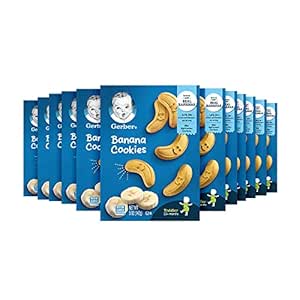 Amazon.com : Gerber Snacks for Baby Banana Cookies, 5 Ounce (Pack of 12 ...