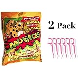 Amazon.com : Motitas Bubble Gum Banana Flavored Mexican Candy 50 pc ...