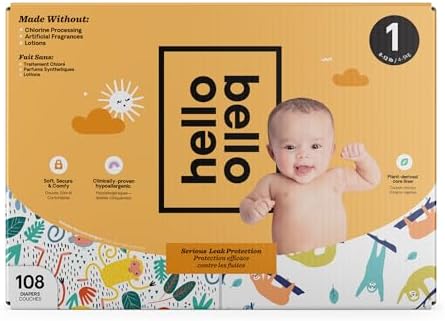 Hello Bello Club Box Diapers, Umbrellas And Koala Bears, Size 1, 108 Count price in UAE | Amazon ...