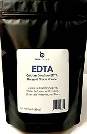EDTA Disódico en Polvo - Grado de Reactivo, 0,45 kg: Amazon.es: Amazon.es
