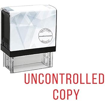 Amazon.com : StampExpression - UNCONTROLLED Copy Office Self Inking ...