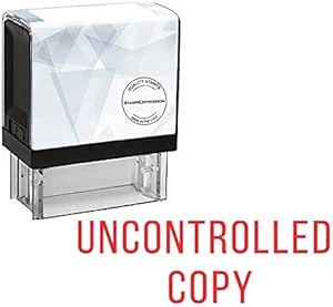 Amazon.com : StampExpression - UNCONTROLLED Copy Office Self Inking ...