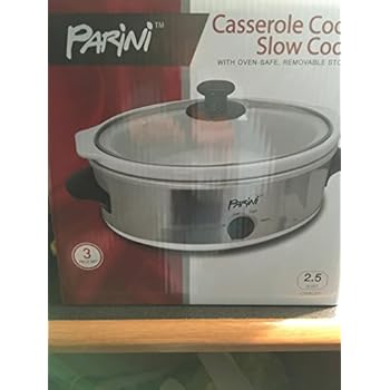 Amazon.com: PARINI CASSEROLE COOKER SLOW COOKER 2.5 QUART: Kitchen & Dining